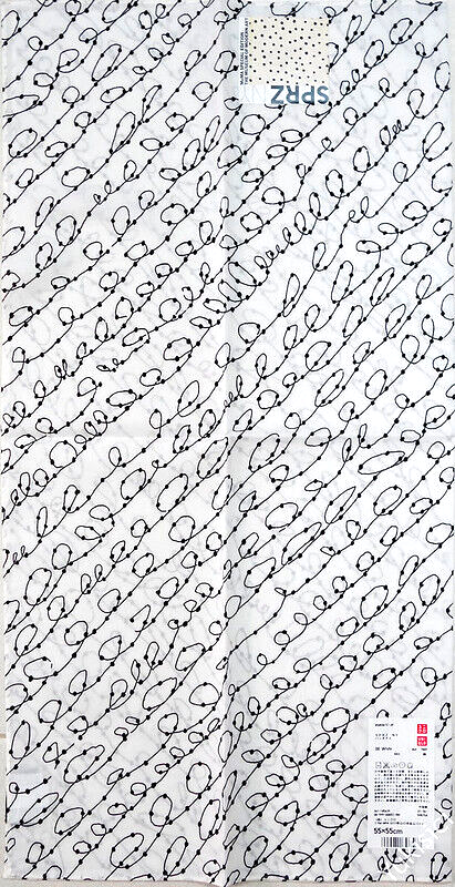 Yayoi Kusama x MoMA Scarf Ltd Edition Endless Dot & Lines Black & White 55cm | eBay