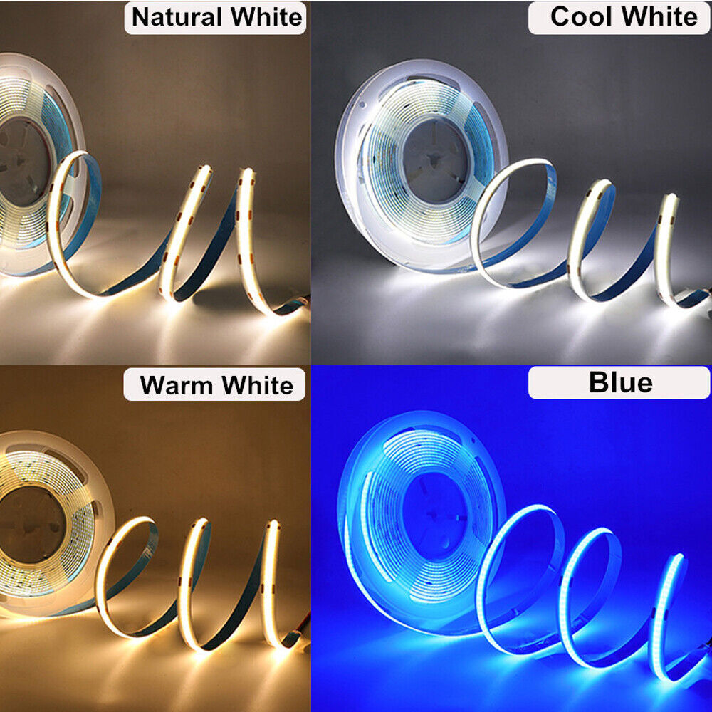 COB LED Streifen Strip Selbstklebend 480leds/m Band licht stripe Leiste ...