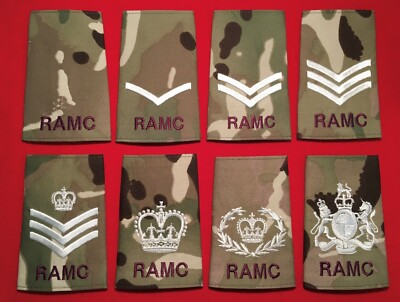 Quality Royal Army Medical Corps MTP Combat Rank Slide RAMC Multicam ...