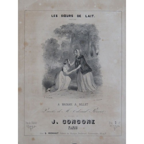 Concone Joseph The Sisters of Milk Singer Piano ca1840 | eBay