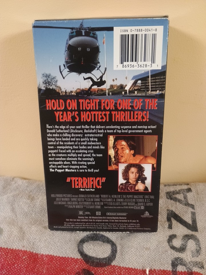 The Puppet Masters (VHS, 1995) Donald Sutherland 786936362831| eBay