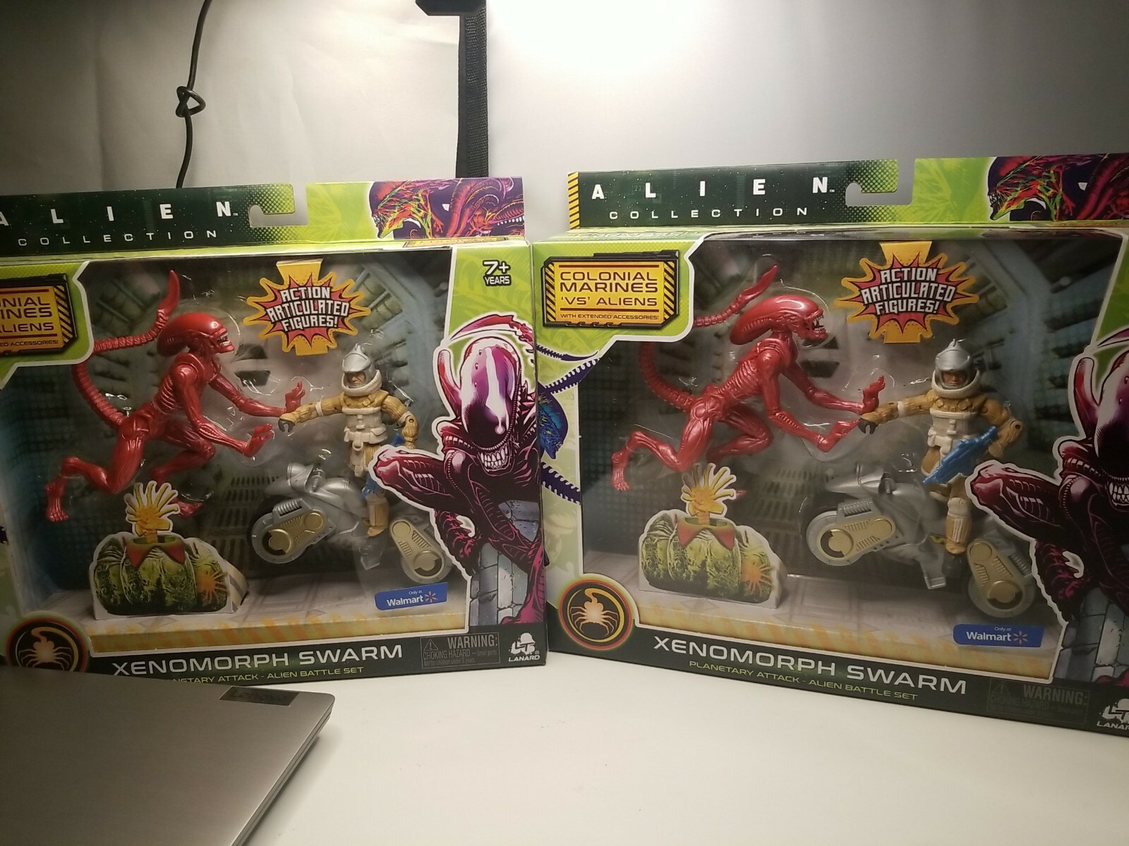 🔥🔥 Set of TWO Alien Collection Red Xenomorph Swarm Action Figure Toy ...