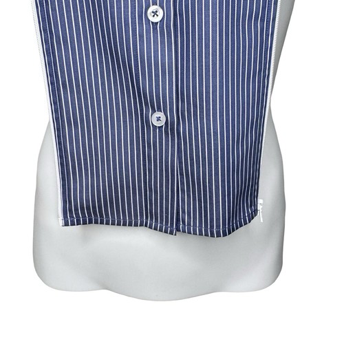 New DICKEY Compatible with Veronica Beard Blazer Button Down Shirt Blue ...