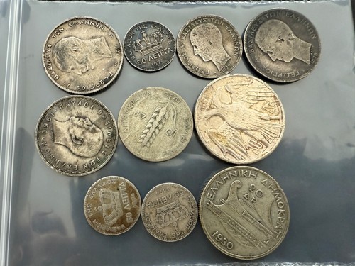 Lot of Greek coins silver 72g lot 60 | eBay