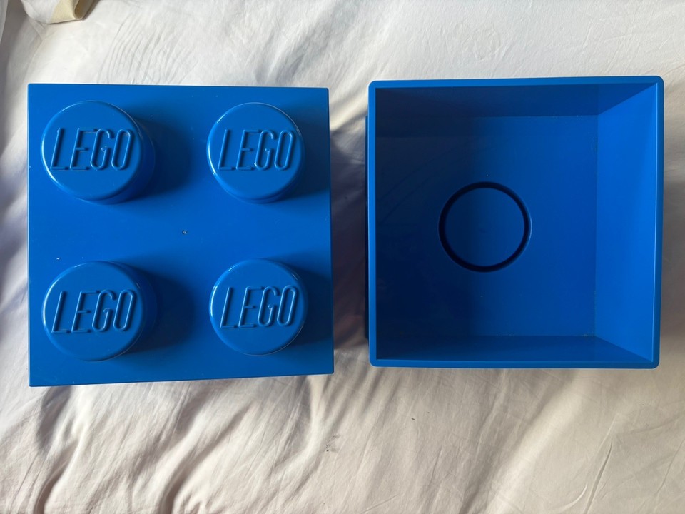 LEGO Large Storage Brick Stackable 2x2 - 4-Stud (Blue) | eBay UK