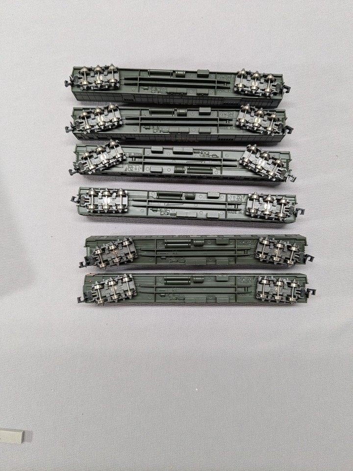 N scale Con-Cor # 03-570001 SANTA FE Heavyweight Passenger Car 6- Car ...