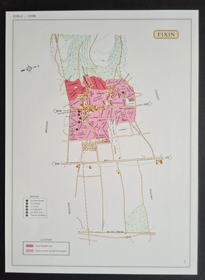 Vintage 1985 Wine Map - Burgundy / Bourgogne - Fixin - Cote de Nuits ...