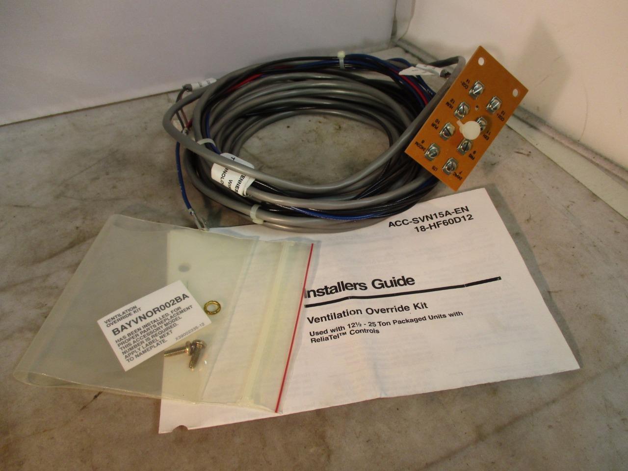 Vent Override BAYVNOR002B, Used with 12 1/2- 25 Ton Packaged units w ...