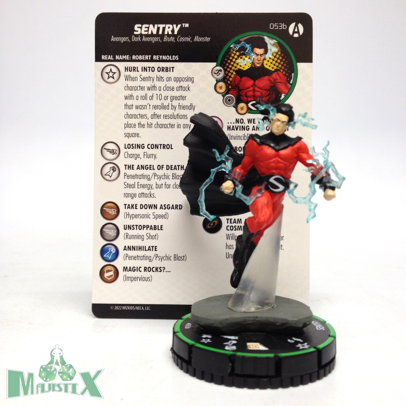 Heroclix Avengers Forever set Sentry #053b Prime figure w/card! | eBay