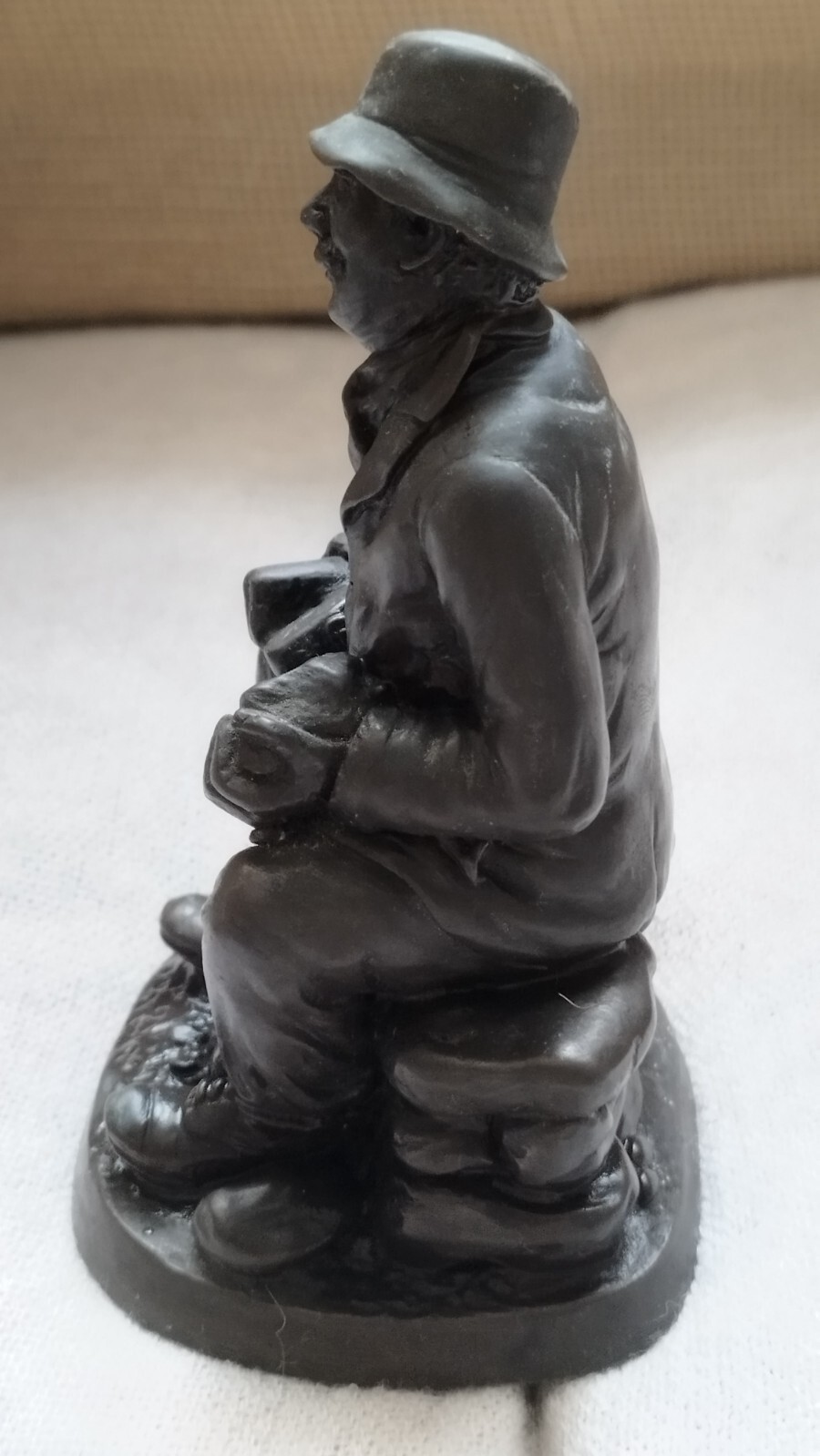 Vintage Cold Cast Coal Miner Figurine By Menton Manor | eBay UK