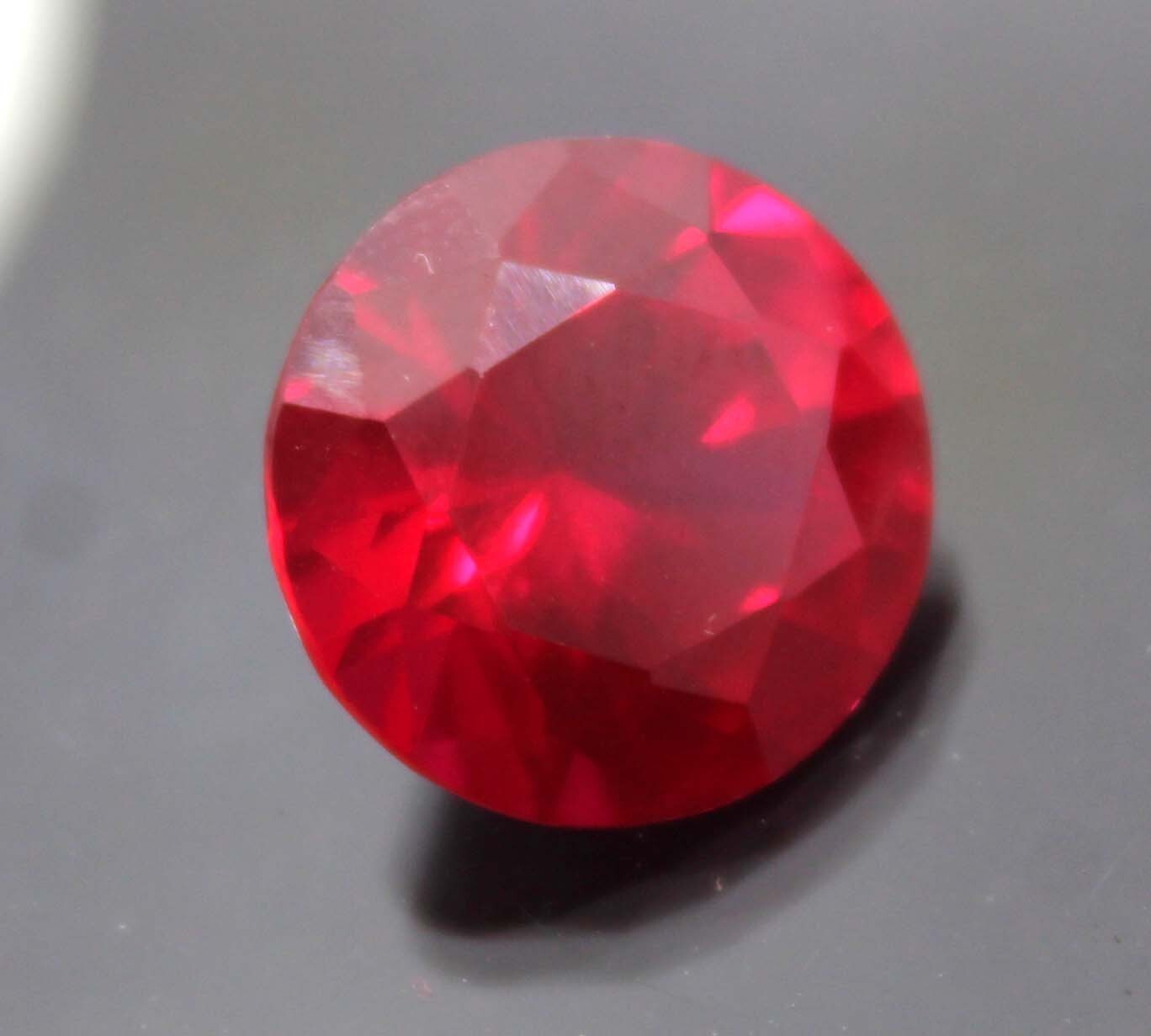 7 To 8 Ct Certified Natural Red Ruby Mozambique Round Cut Loose ...
