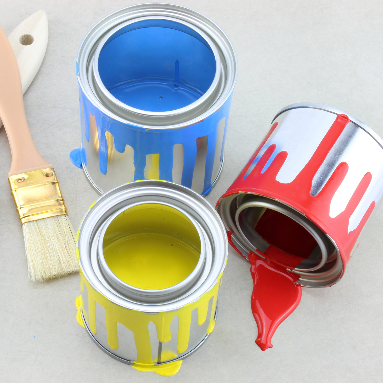 Metal Paint Cans with Lids 1/4 Pint Size 6pk, 1/2 Cup Empty Unlined ...