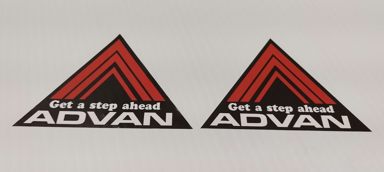 2x Advan Racing Decal Sticker JDM DRIFT FIT CIVIC TYPE R INTEGRA SIR ...