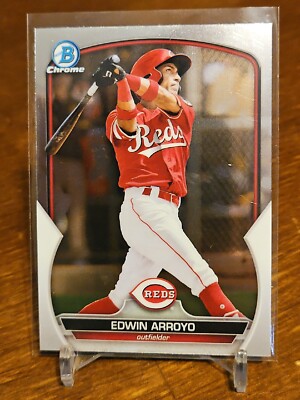 2023 Bowman Chrome Prospects #BCP-66 Edwin Arroyo Cincinnati Reds Card ...