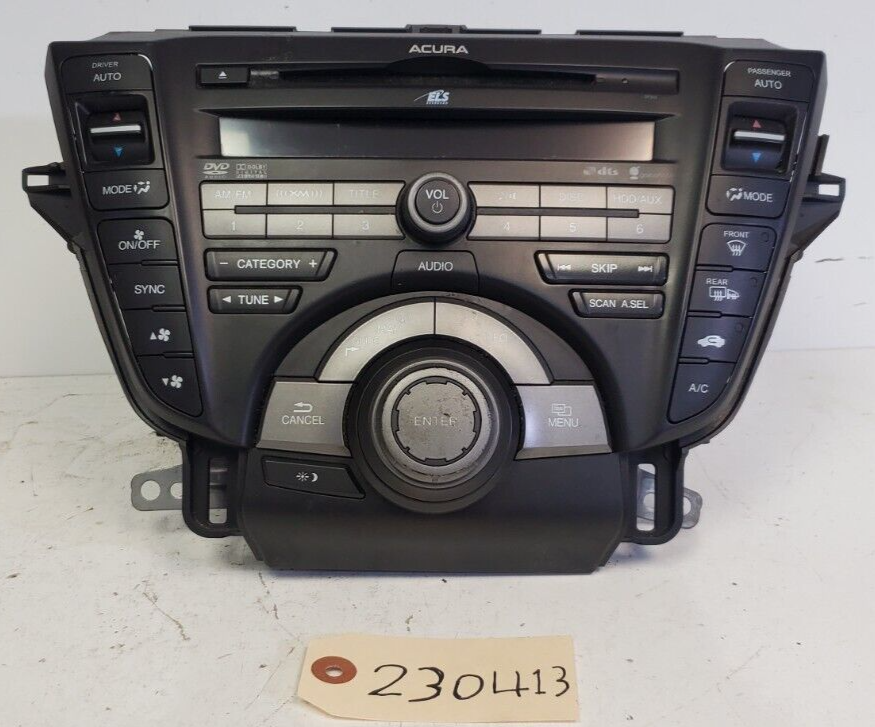 09-11 Acura TL Radio Sound System Audio Stereo Player Receiver AM FM ...