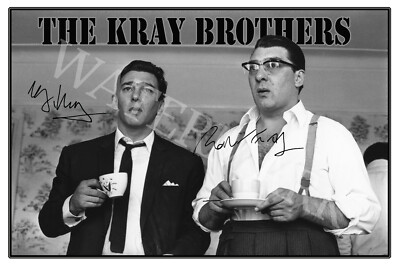 The Kray Twins signed 12x18 inch photograph poster- The Firm - British ...
