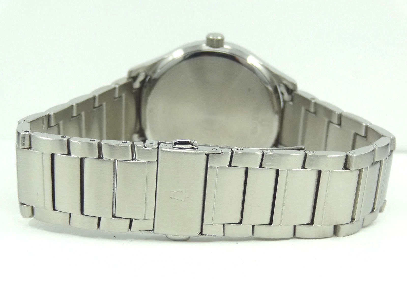 Bulova 96B181 Date Blue Dial Stainless Steel Silver Tone Classic Men's ...