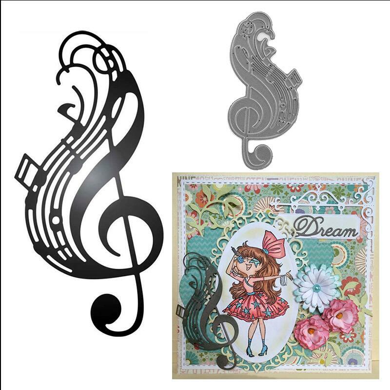 Craft Metal Cutting Dies Musical note Scrapbooking Album DIY Embossing ...