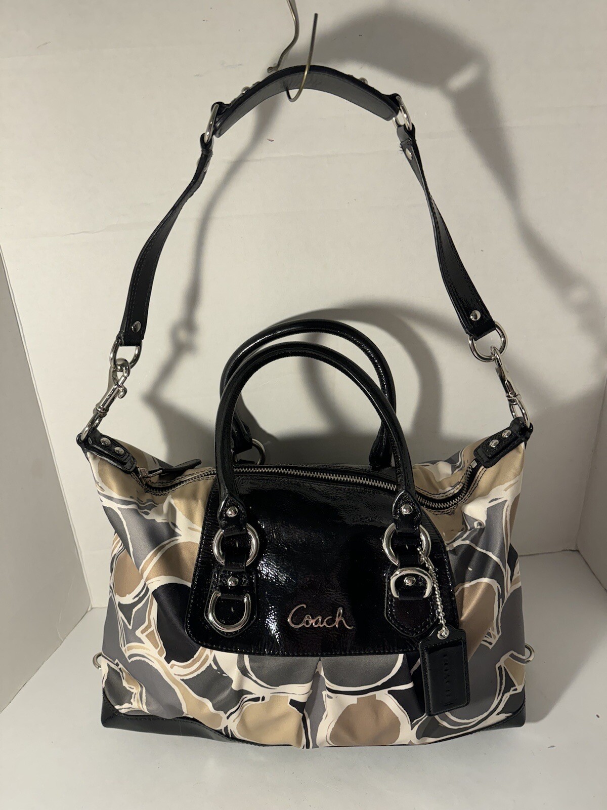 COACH ASHLEY SCARF SIGNATURE C SATIN LOGO SHOULDER PU… - Gem