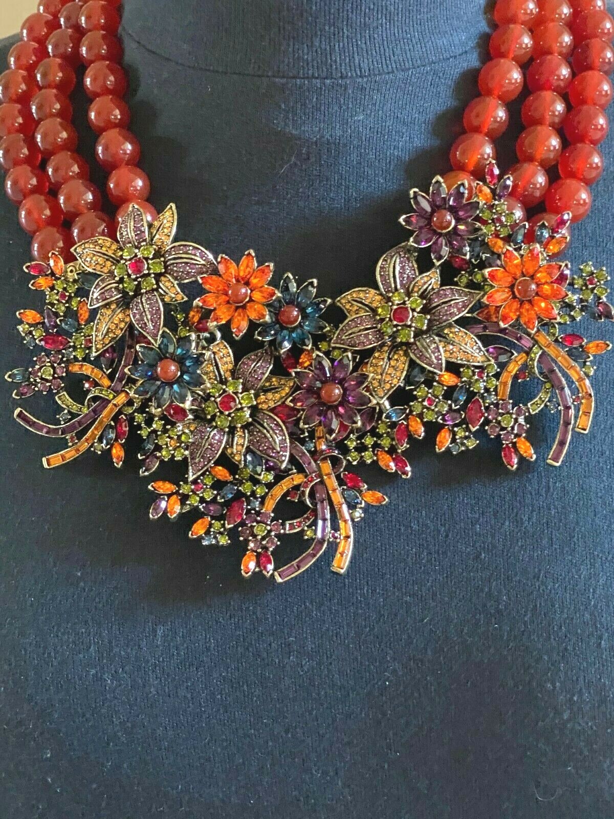 SIGNED HEIDI DAUS BREATHLESS CRYSTAL NECKLACE BEYOND BEAUTIFUL SOLD OUT ...