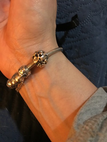 PANDORA Charm Sterling Silver & 14K Gold Family Forever for sale online ...