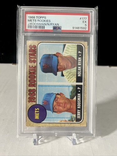 1968 Topps Mets Rookies J. Koosman NOLAN RYAN RC PSA 5 #177 | eBay