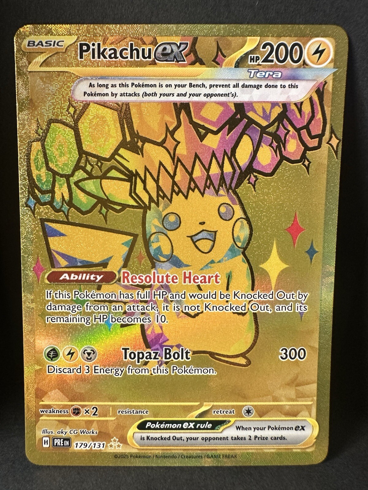 Pikachu ex 2025 Scarlet & Violet: Prismatic Evolutions #179/131 Hyper ...