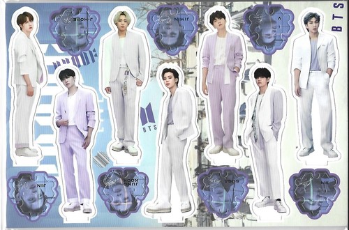 BTS Standee Set-Miniature Standing Paper Dolls Bangtan Boys K-POP ...