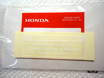 Honda CB100 CB175 CB350 CB500 CB550 CB750 OEM Decal Label Gas Tank ...