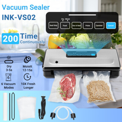 Food Saver Vacuum Sealer Machine INKBIRD Long Preservation Bag Storage ...