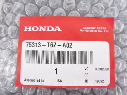 Genuine OEM Honda 75313-T6Z-A02 Rear Lower Garnish Assy 2017-2020 ...
