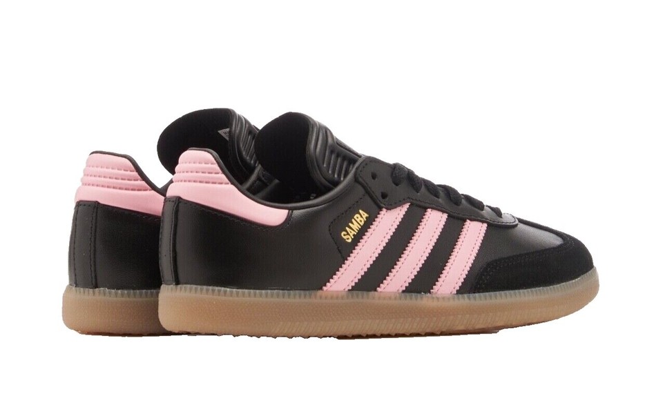 Messi adidas Samba Sneakers Gum Sole Inter Miami CF Black Trainers Men Shoes | eBay