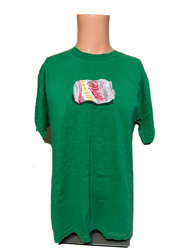 Vintage NHS Skateboarding NOR CAL LOW LIFE Beer Can Green Shirt Size ...
