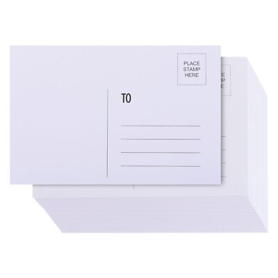 300 Blank Postcards for Mailing 4x6 Double-Sided DIY Post Cards 250gsm ...