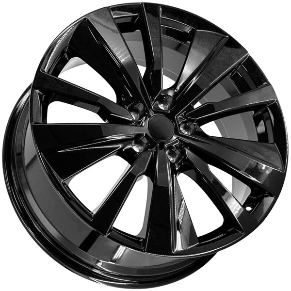 (Set of 4) OE Wheels NS29 19x8 5x4.5" +55mm Gloss Black Wheels Rims 19 ...
