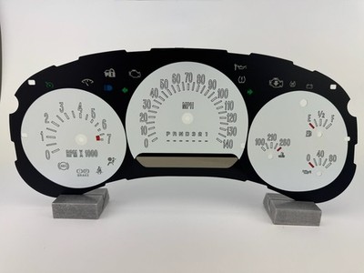 US Speedo White SSR Gauge Face for 2006 Clusters | eBay