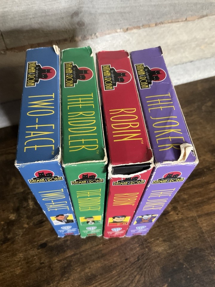 The Adventures Of Batman And Robin VHS Lot Of 4 Joker Robin Two Faced ...
