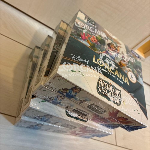 Disney Lorcana TCG Arcasia and the Magic Island 4 Box Set Sealed Shrink ...