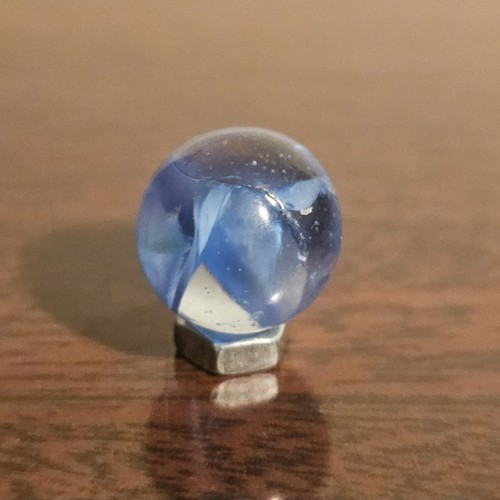 C E Bogard Blue 4-Lobe Floppy Cats Eye Clear Glass .625 Marble | eBay