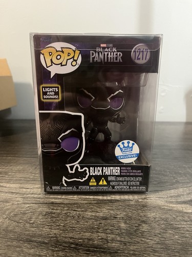 Funko Pop! Marvel Black Panther Lights And Sound #1217 w/protector! | eBay