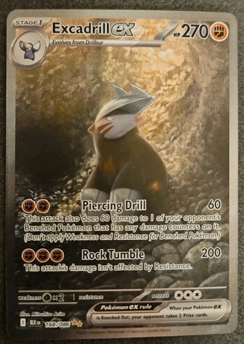 Excadrill EX 168/086 Special Illustration Black Bolt Pokemon TCG | eBay