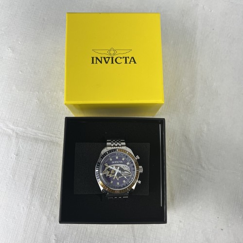 Invicta NFL Baltimore Ravens Men's Watch 43mm. Steel Band With Box ...