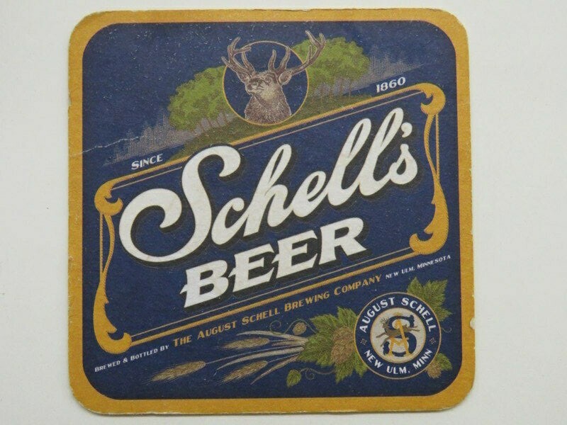 Beer Coaster ~ August SHELL Brewing Co ~ New Ulm, MINNESOTA Since 1860 ...