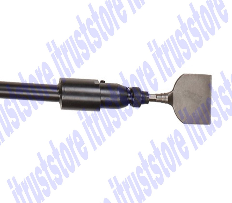 Long Handle Extended Reach Air FLOOR Chisel Scraper Thinset Tile Grout ...