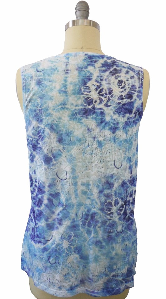 PLUS Tie-Dye Look Water drop Blue Soft light weight Sublimation Print ...