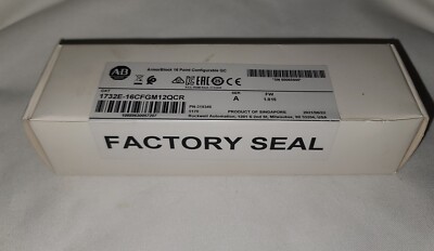 New 2023 Allen Bradley 1732E-16CFGM12QCR ArmorBlock 16Pt Configurable ...