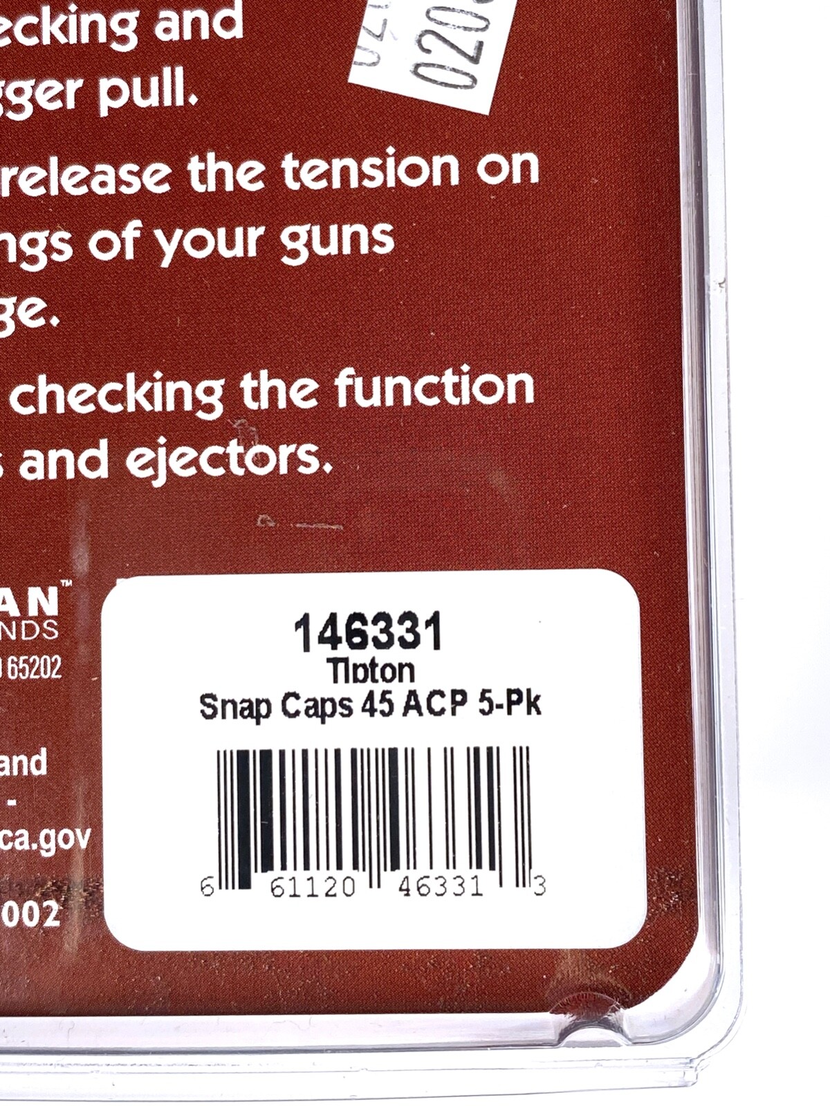 Tipton 45 cal Snap Caps Brass/Plastic 5 per pack 146331 | eBay