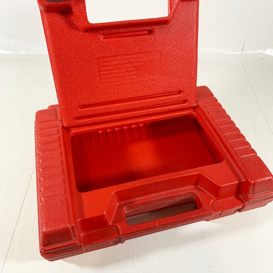 Vintage 1985 LEGO RED Plastic Storage Container Travel Carry Case Snap ...