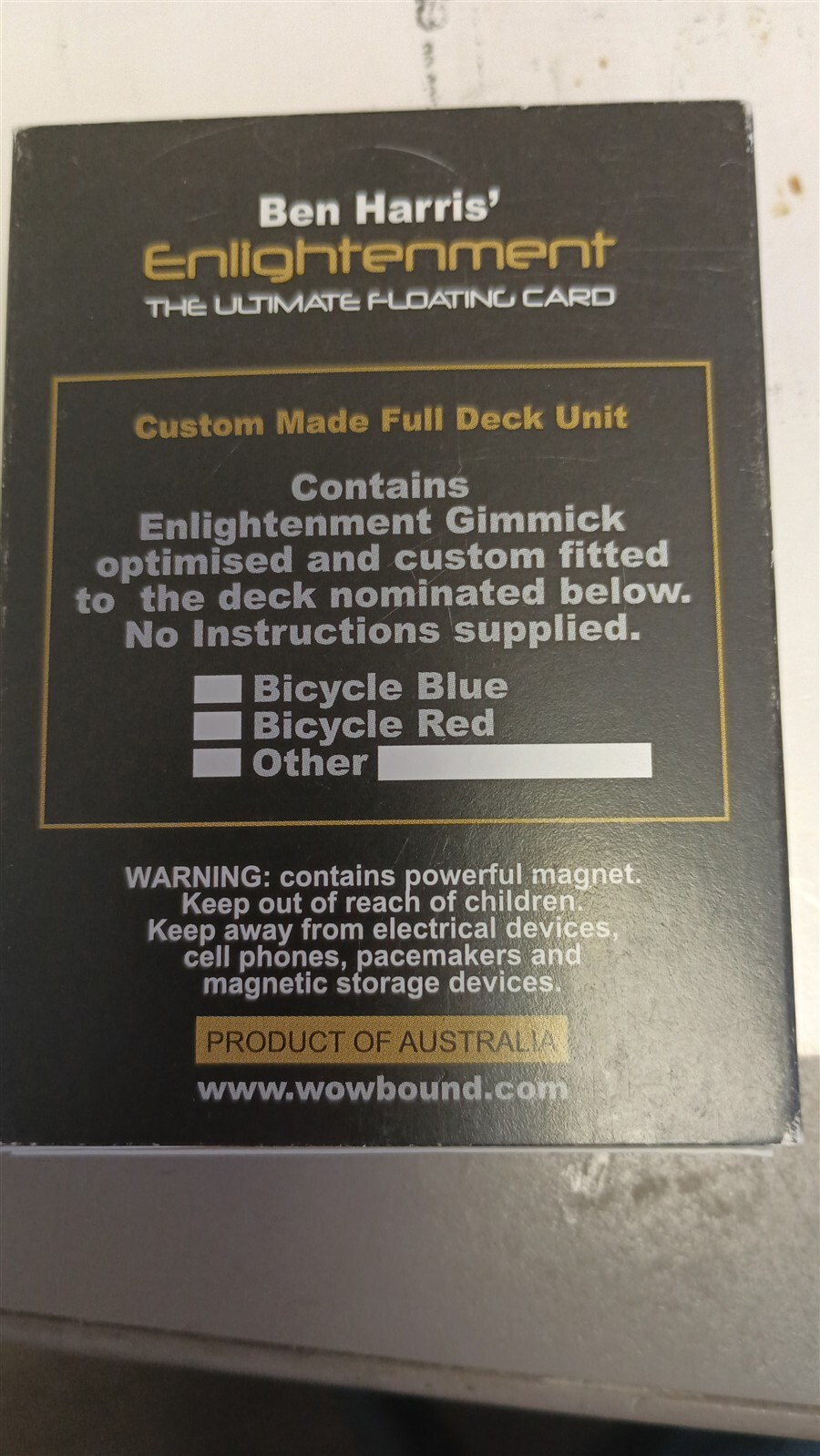 The Enlightenment by Ben Harris Ultimate Floating Card Magic Trick ...