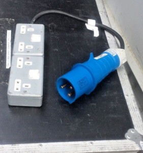 63 Amp Single Phase Male Ceeform to 4 x 13A Socket Outlets - Cable ...